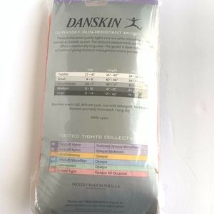 Danskin | Other | Danskin Girls Orange Textured Opaque Footed Tights ...